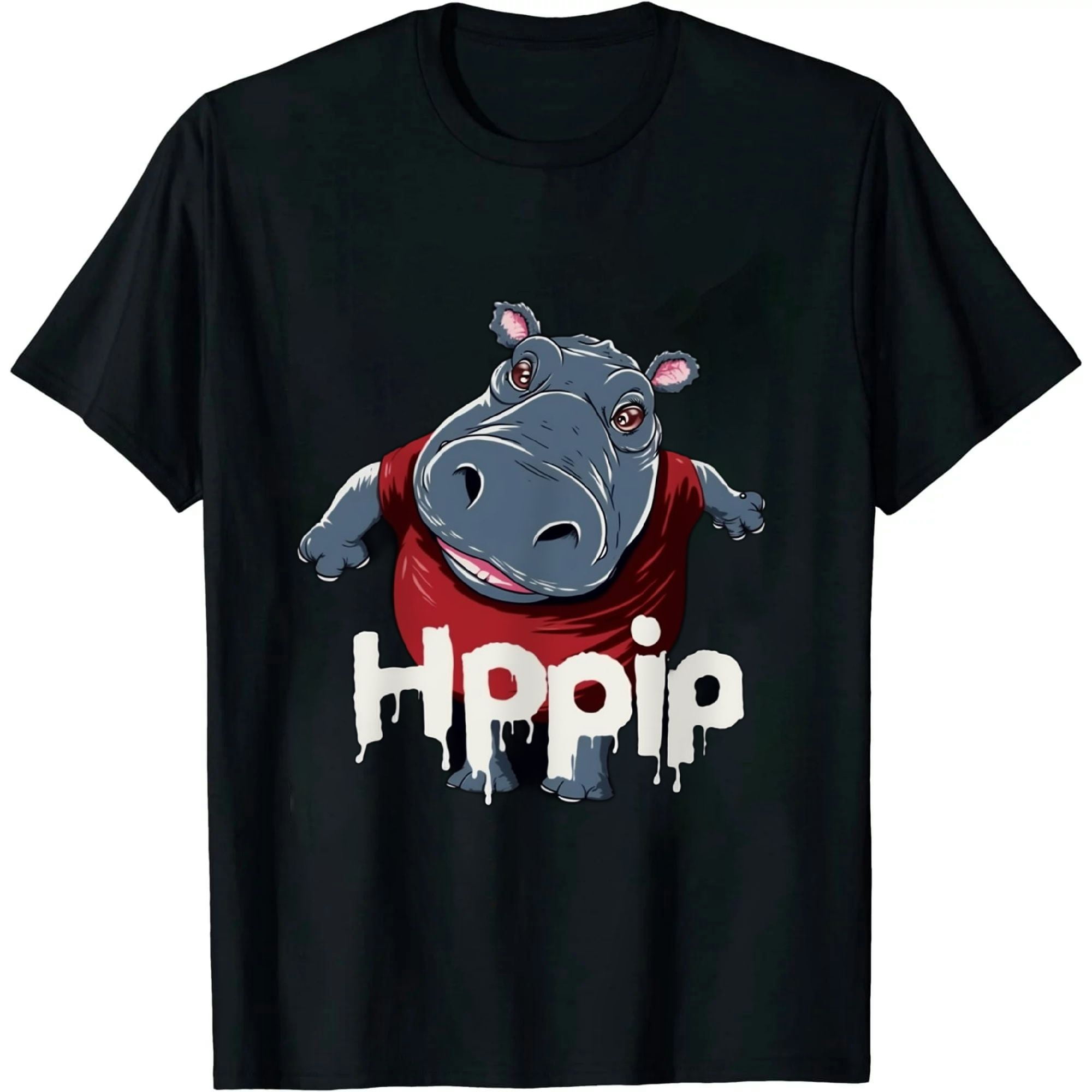 ARISTURING Feeling Hip - Hippo Lover Zoo Animal T-Shirt - Walmart.com
