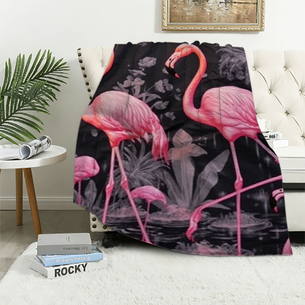 ARISTURING Flamingo Blanket Throws and Blankets for Sofa Couch ...