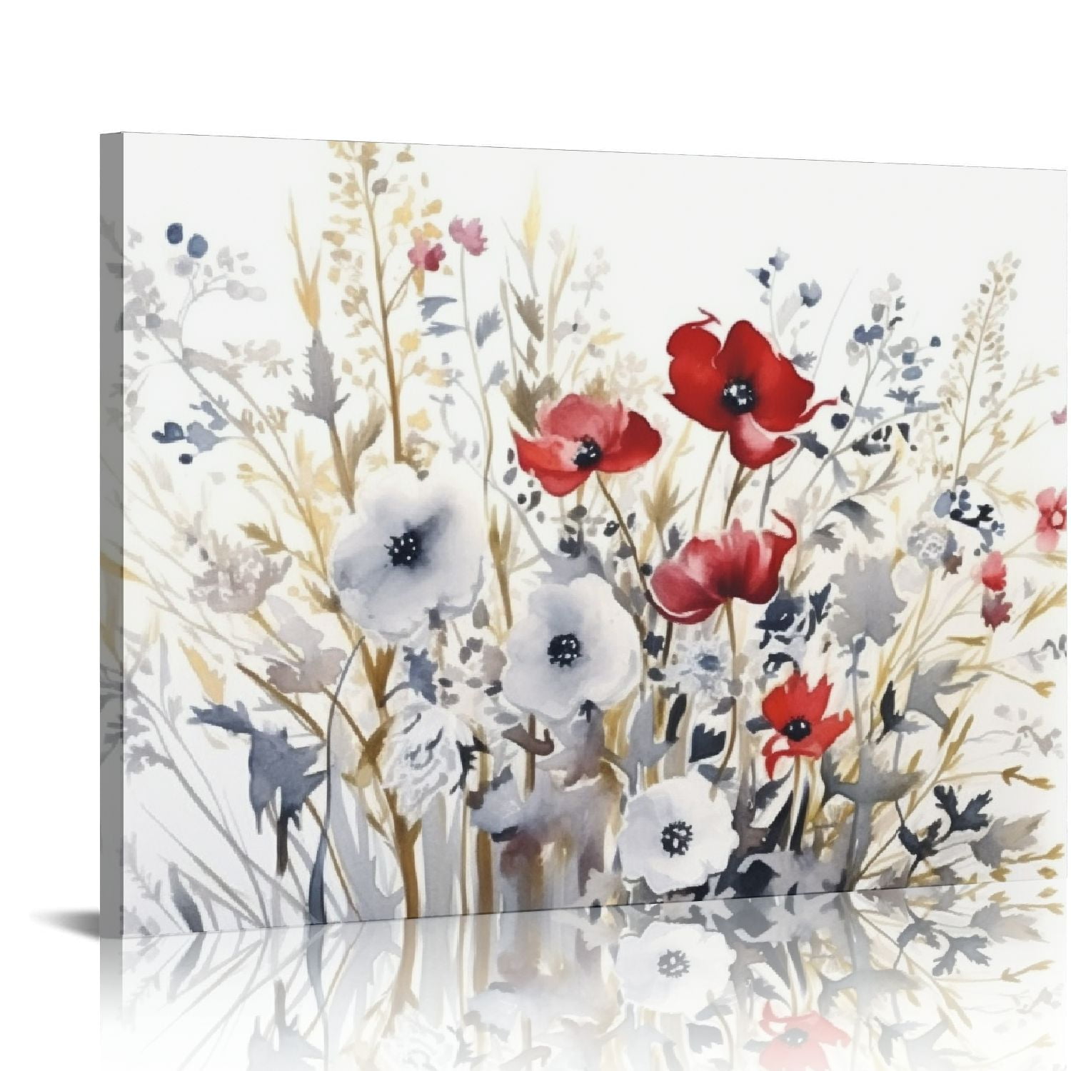 ARISTURING Flowers Canvas Wall Art for Living Room Wall Decor Floral ...