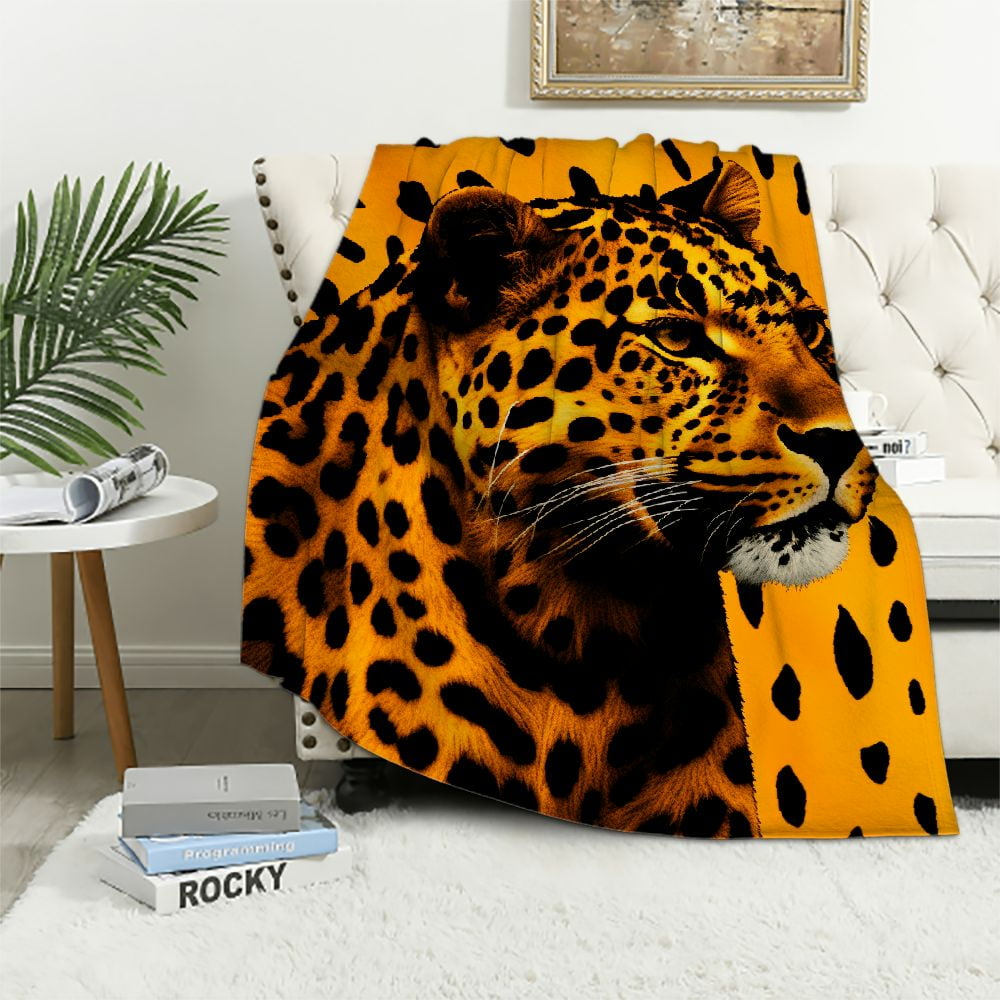 ARISTURING Fluffy Leopard Blanket, Plush Cheetah Print Throw Blankets ...