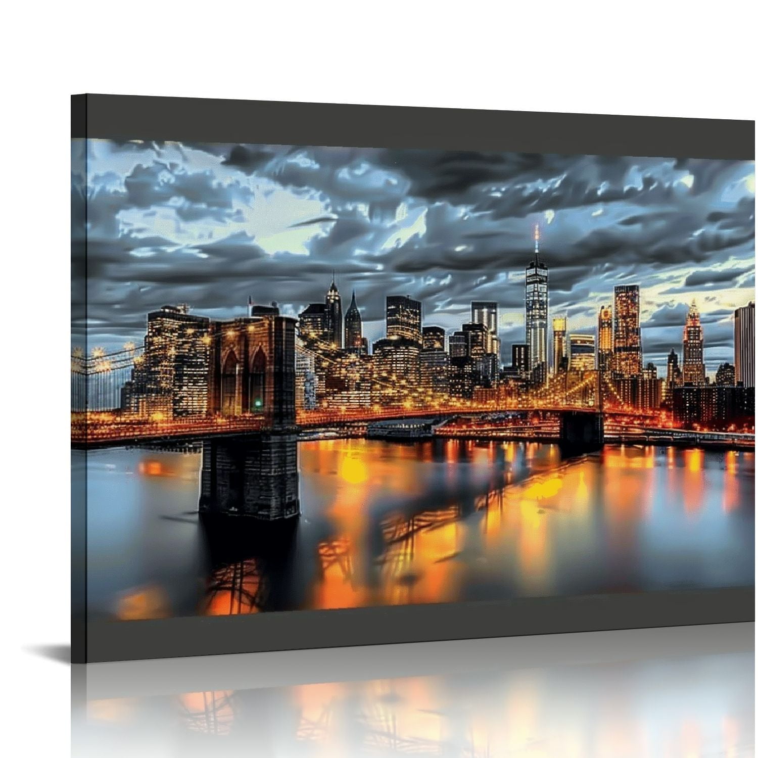 ARISTURING Focholor Brooklyn Bridge Canvas Wall Art New York City ...