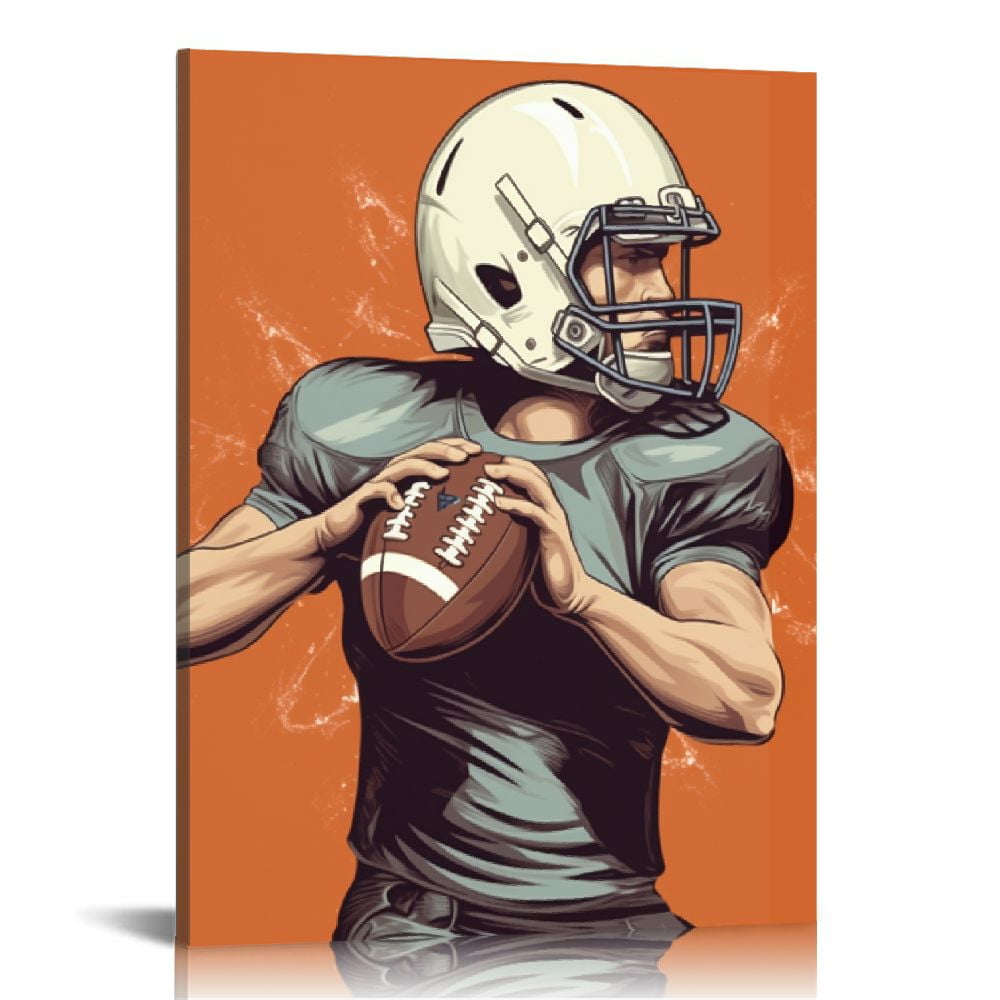 ARISTURING Football Wall Decor Football Inspirational Poster Painting ...