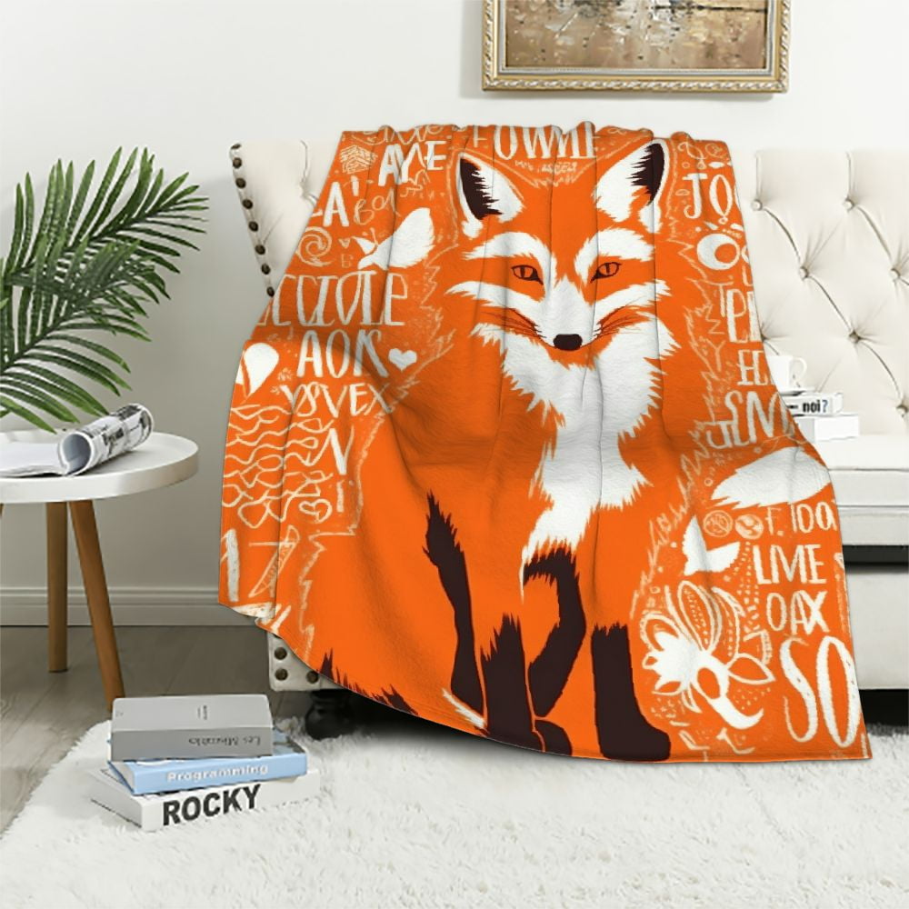 ARISTURING Fox Blanket, Fox Gifts, Fox Flannel Blanket for Fox Lovers ...