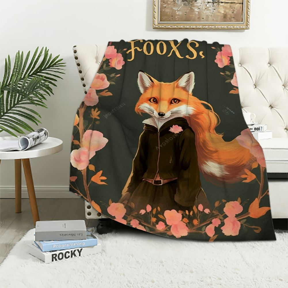 Jiayy Fox Blanket Gifts for Women, Fox Lovers Gifts, Just A Girl Who ...