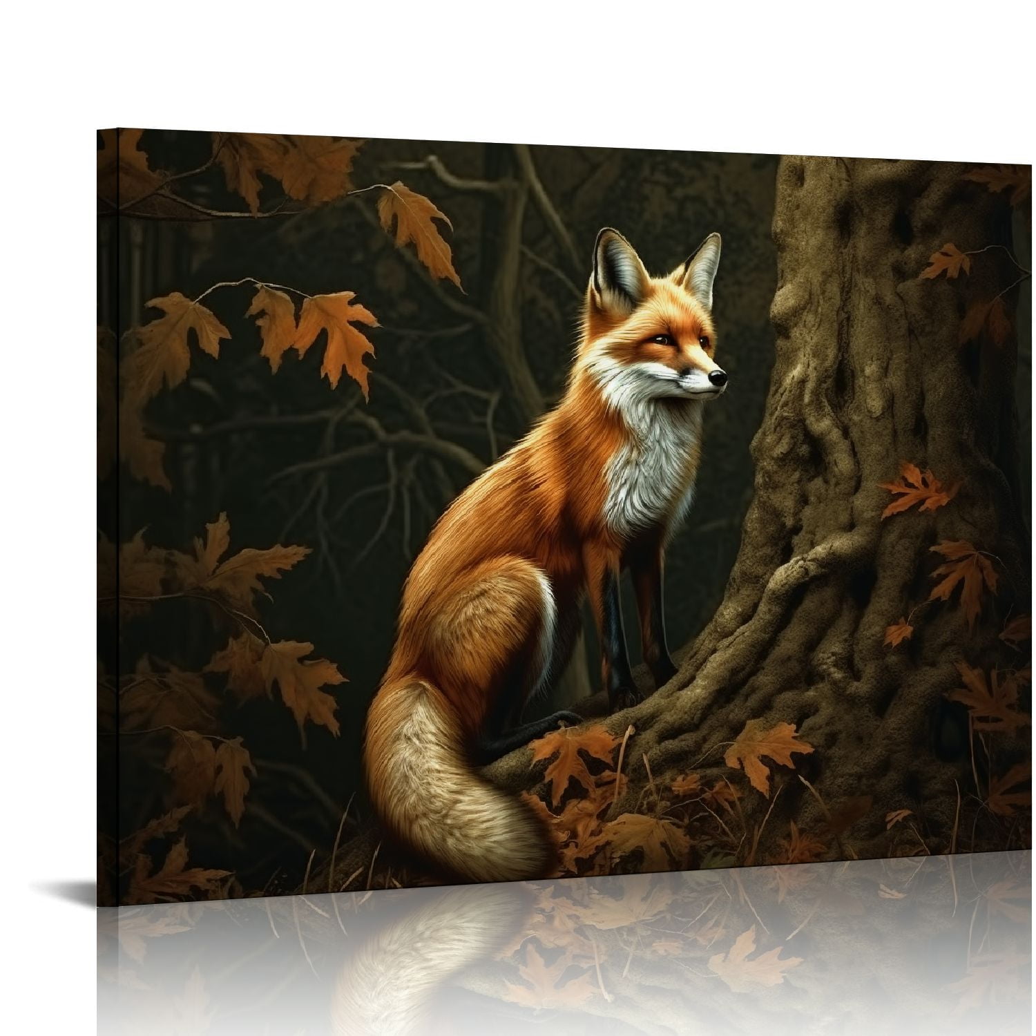 ARISTURING Fox Wall Art, Dark Cottagecore Prints, Animal Wall Art ...