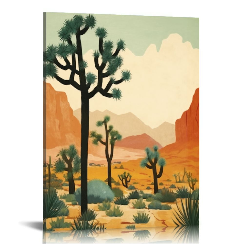 ARISTURING Framed Canvas Print Wall Art Boho Prints Wall Art, Joshua ...