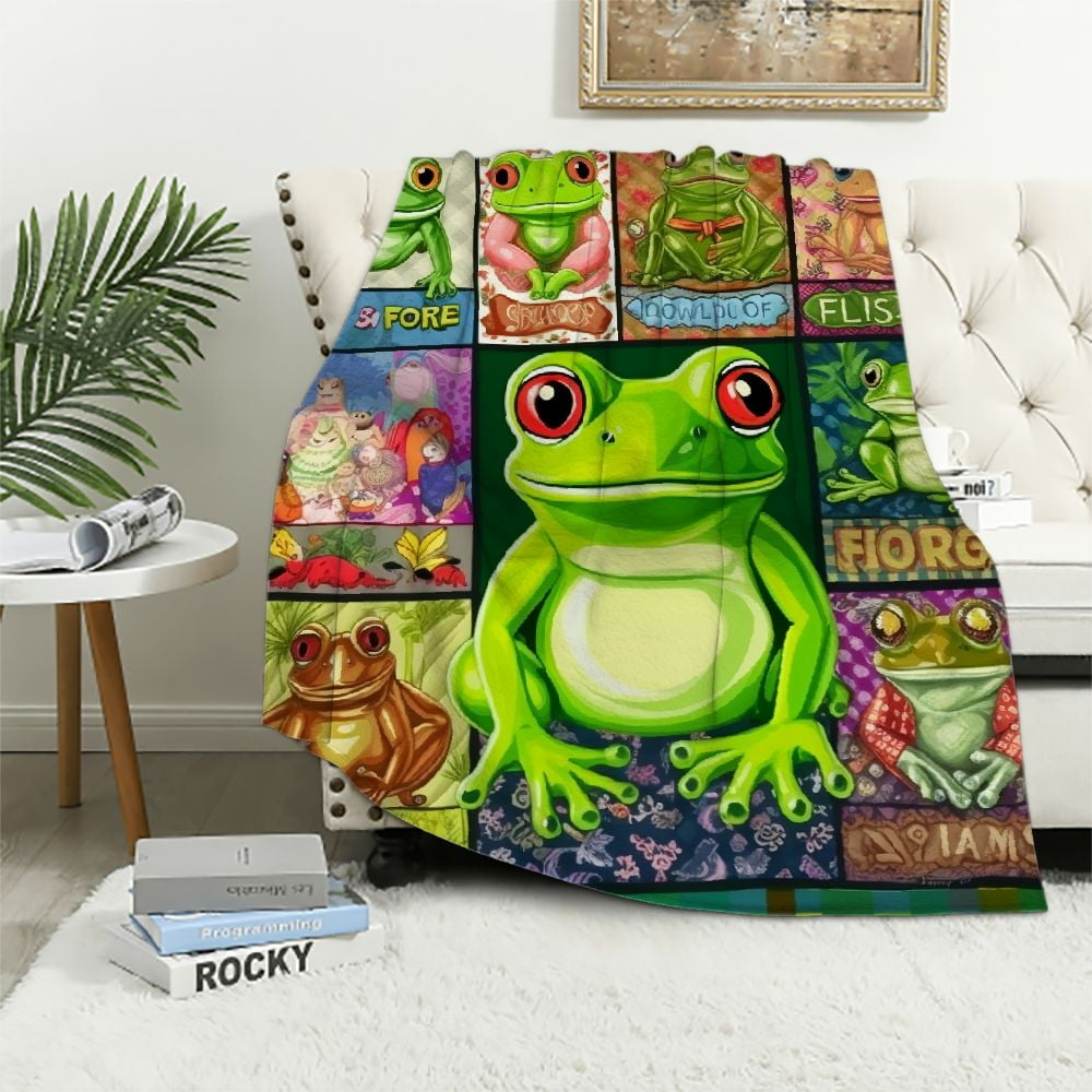 ARISTURING Frog Blanket, Frog Gifts for Frog Lovers, Frog Gifts for ...