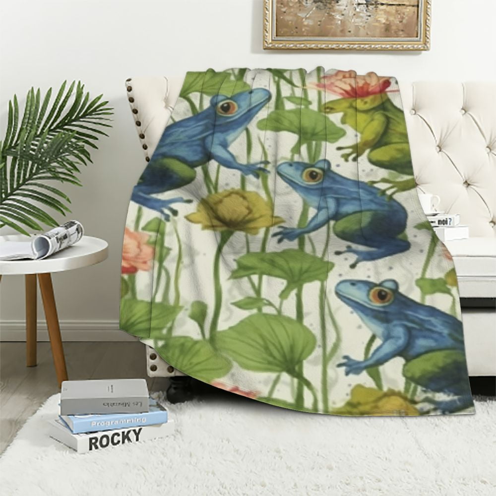 ARISTURING Frog Throws Blanket for Kid Boy Girls Gifts Flannel Soft ...