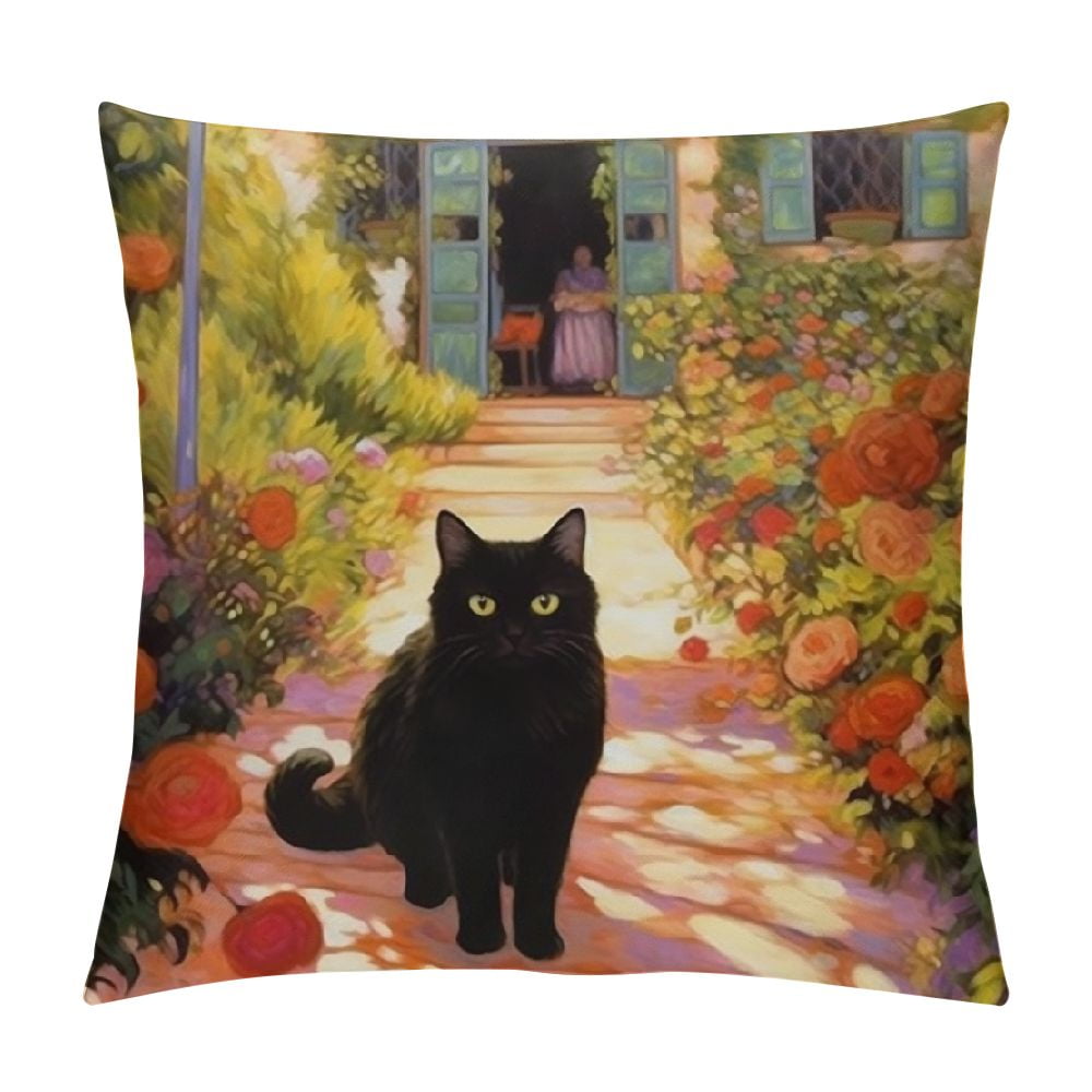 ARISTURING Funny Black Cat Wall Art Cats in Famous Paintings Posters ...