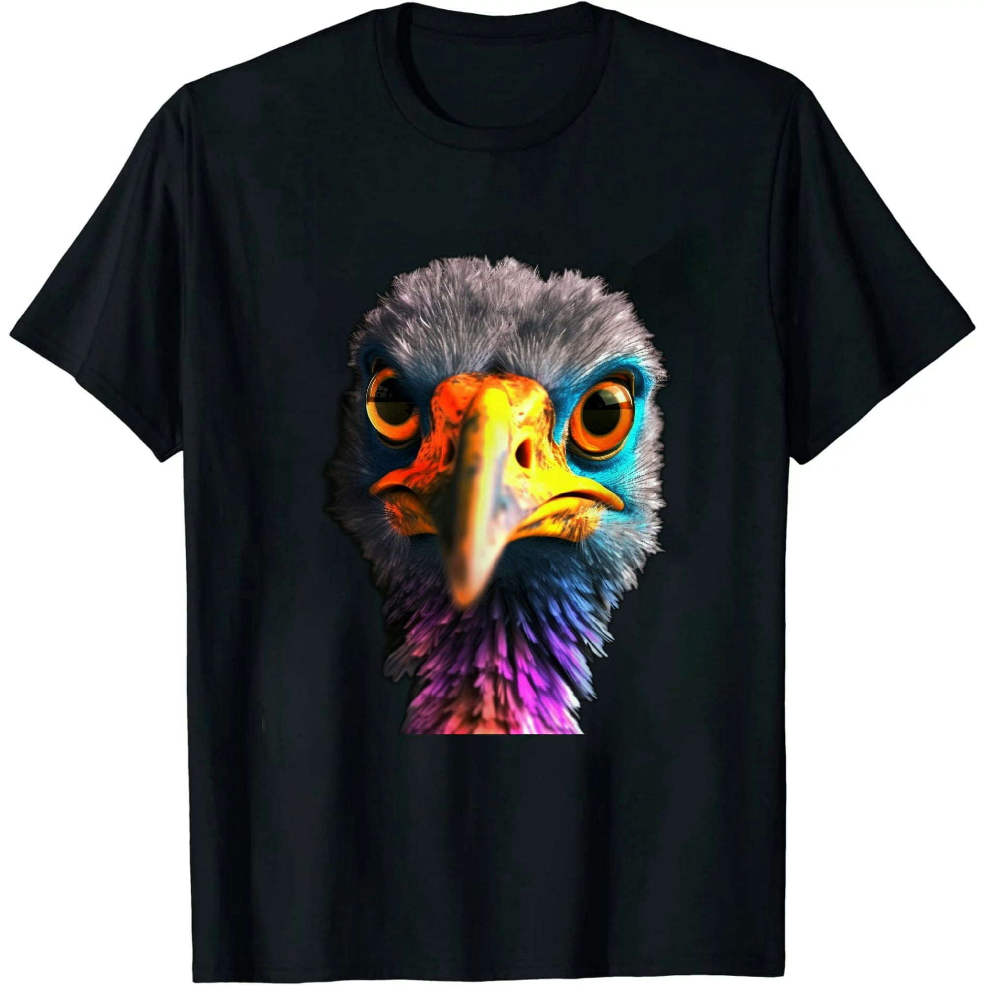 ARISTURING Funny Ostrich Face Design Men Women Boys Girls Ostrich Lover ...