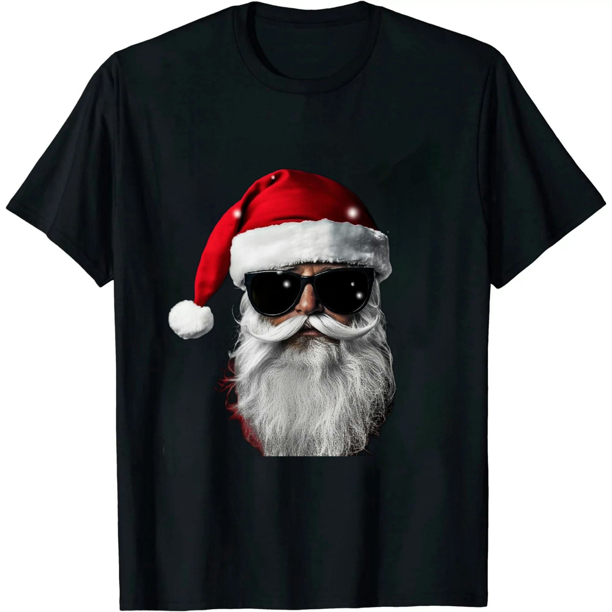 ARISTURING Funny Santa Claus Face Sunglasses with Hat Beard Christmas T ...