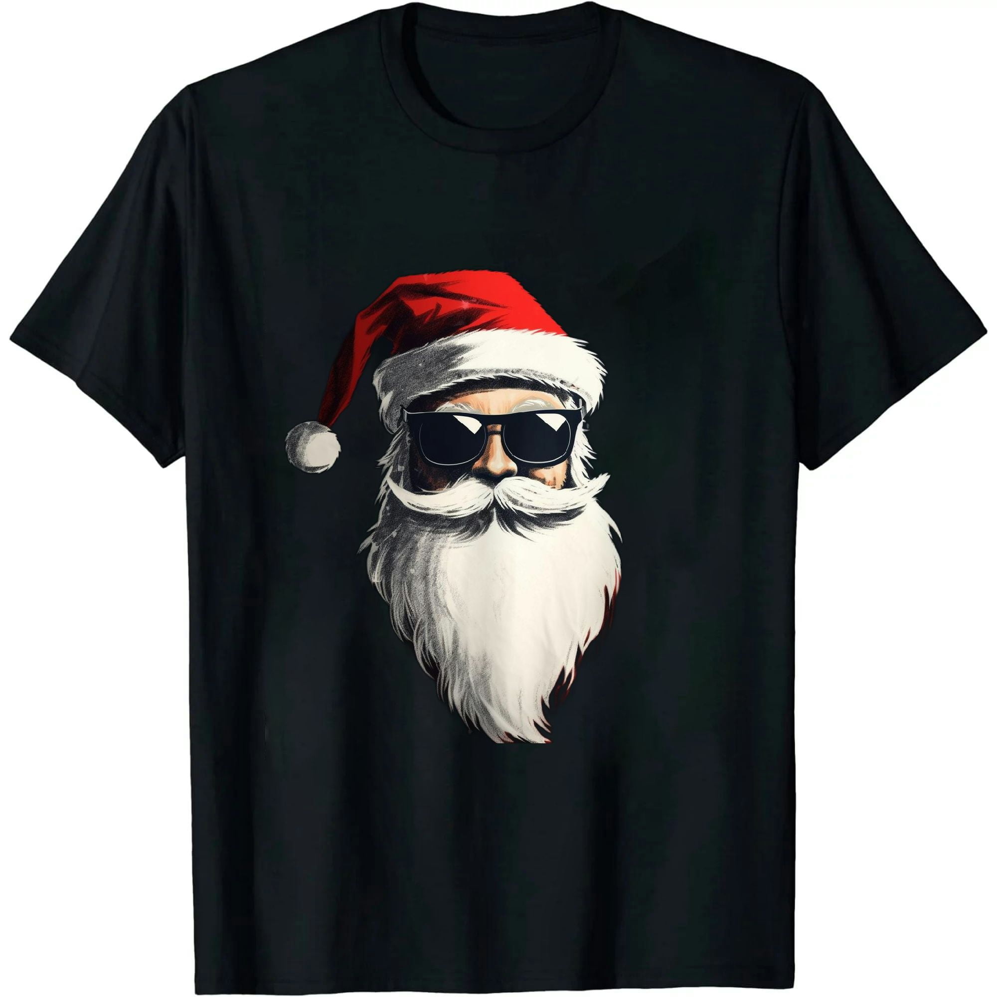 ARISTURING Funny Santa Claus Face Sunglasses with Hat Beard Christmas T ...
