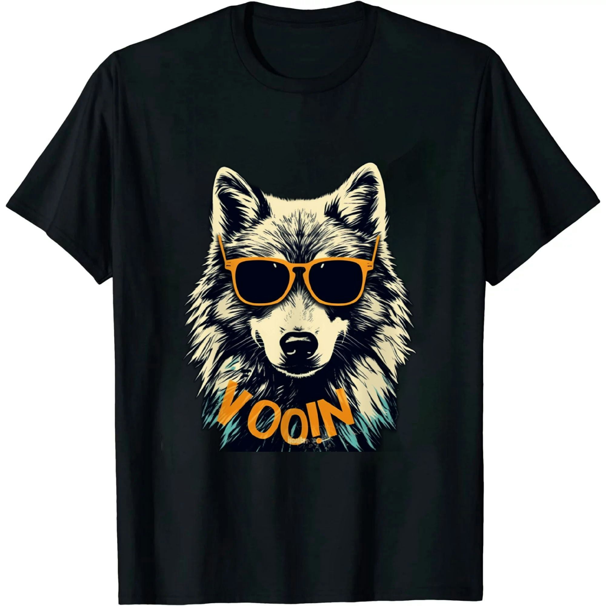 ARISTURING Funny Wolf Design Howl You Doin Wolves T-Shirt - Walmart.com
