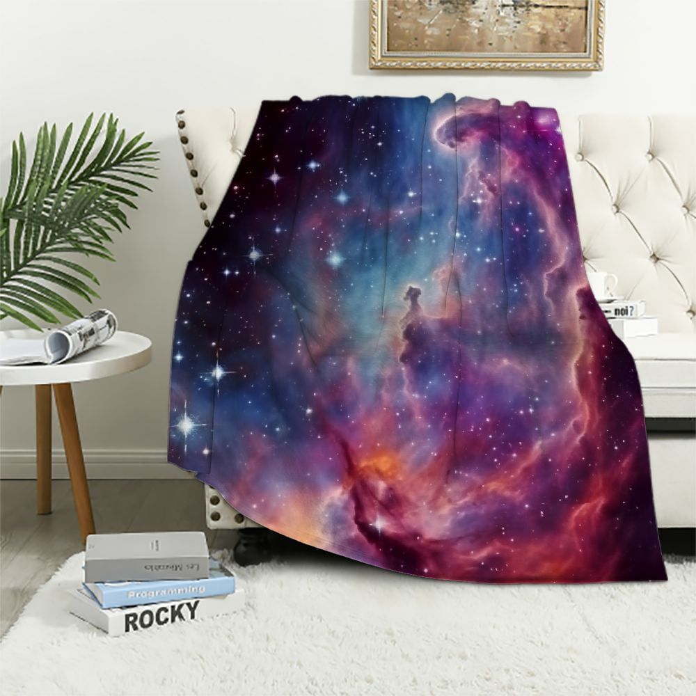 HENGT Galaxy Blanket Kids Boys Gifts- Outer Space Universe Stars Throw ...