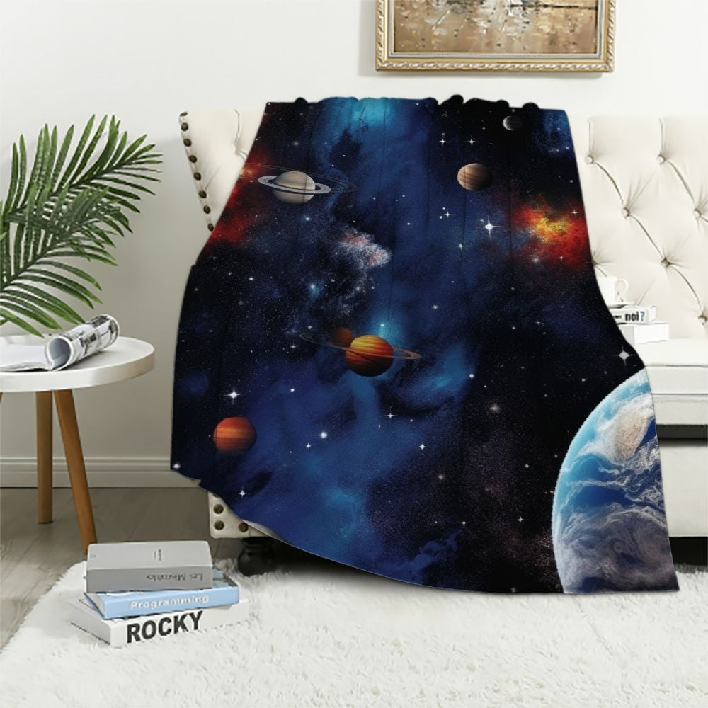 HENGT Galaxy Planet Blanket Gifts - Kids Boys Men Outer Space Universe ...
