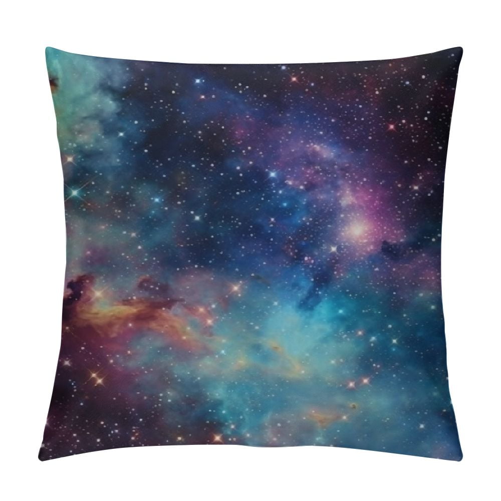 ARISTURING Galaxy Space Throw Pillow Covers, Cosmic Universe Outer ...