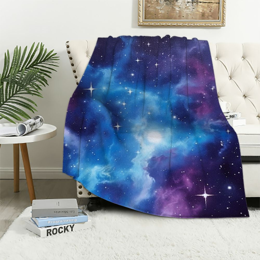 ARISTURING Galaxy Throw Blanket, Adorable Super-Soft Extra-Large Starry ...
