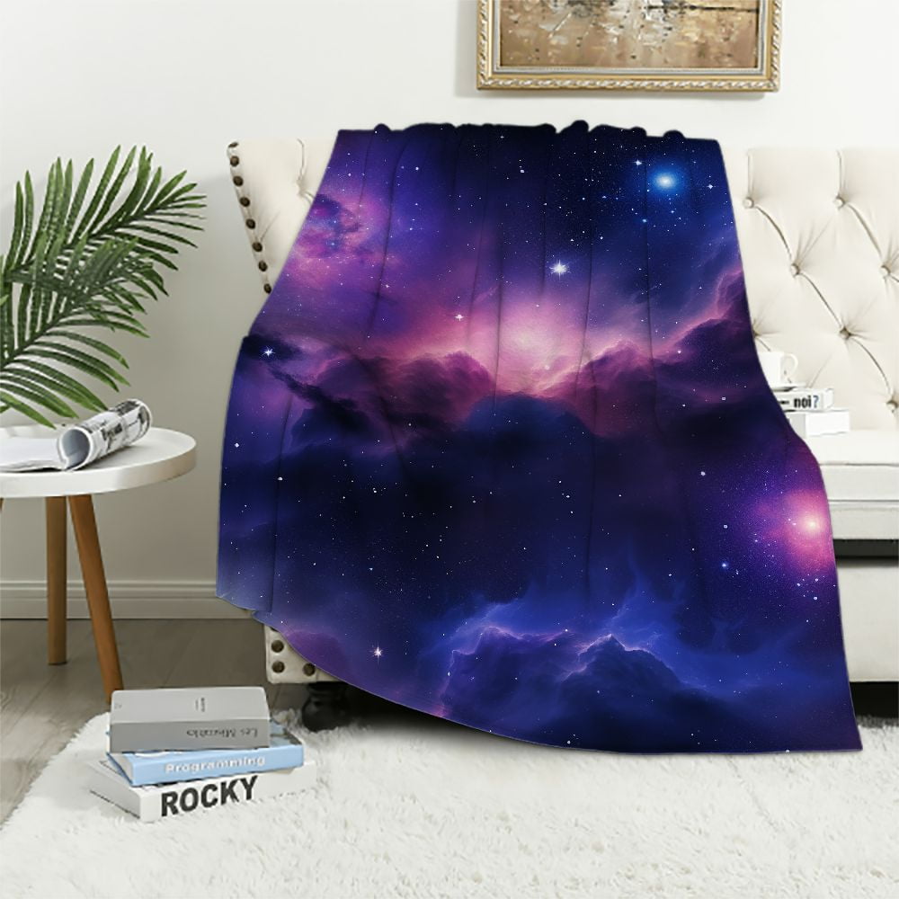 ARISTURING Galaxy Throw Blanket and Starry Night Flannel Blanket for ...