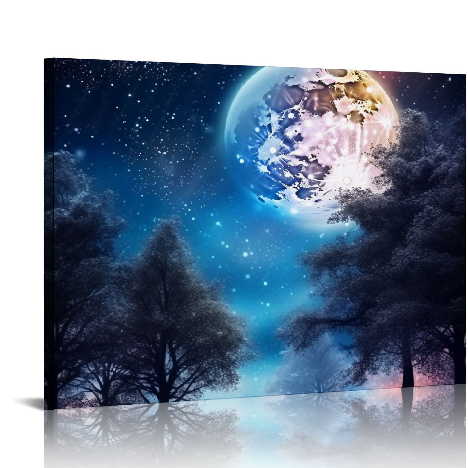 ARISTURING Galaxy Wall Decor for Boys Room Canvas Wall Art Colorful ...