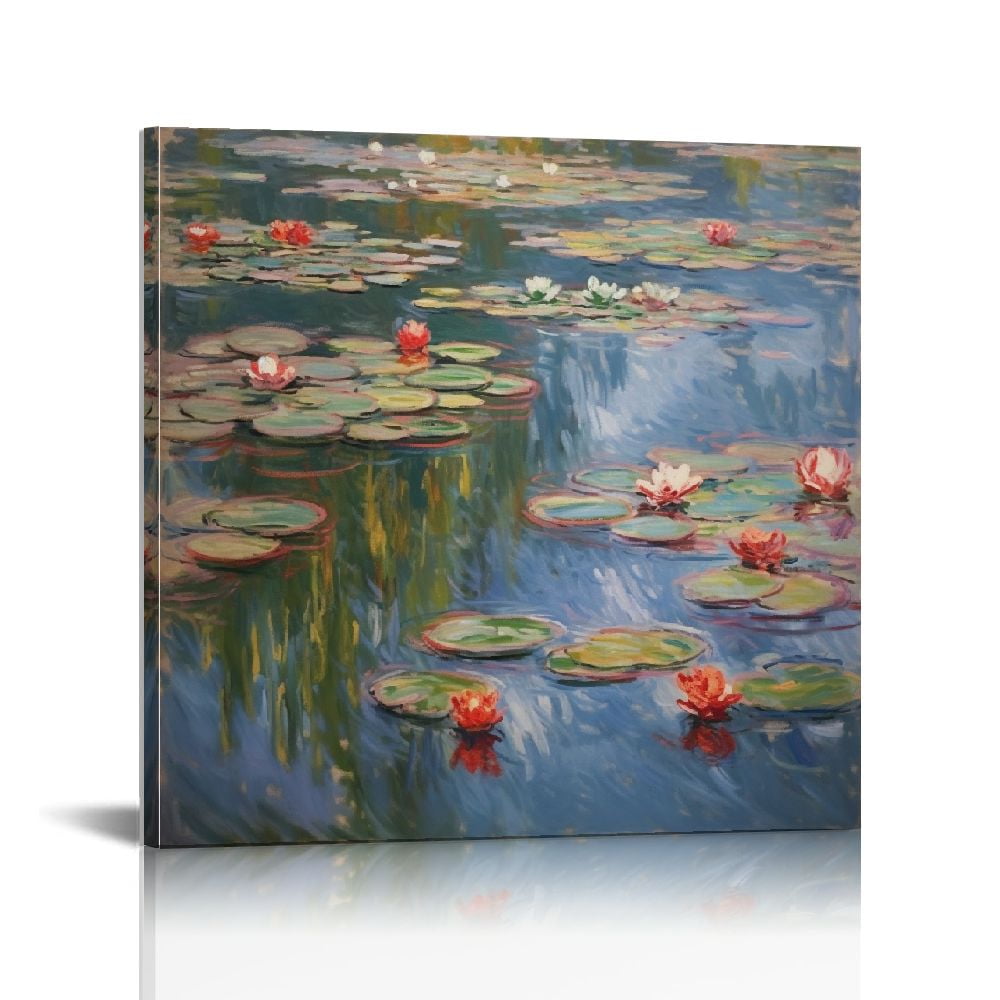 ARISTURING Gallery Wrapped Canvas Print Water Lilies 1916 by Claude ...