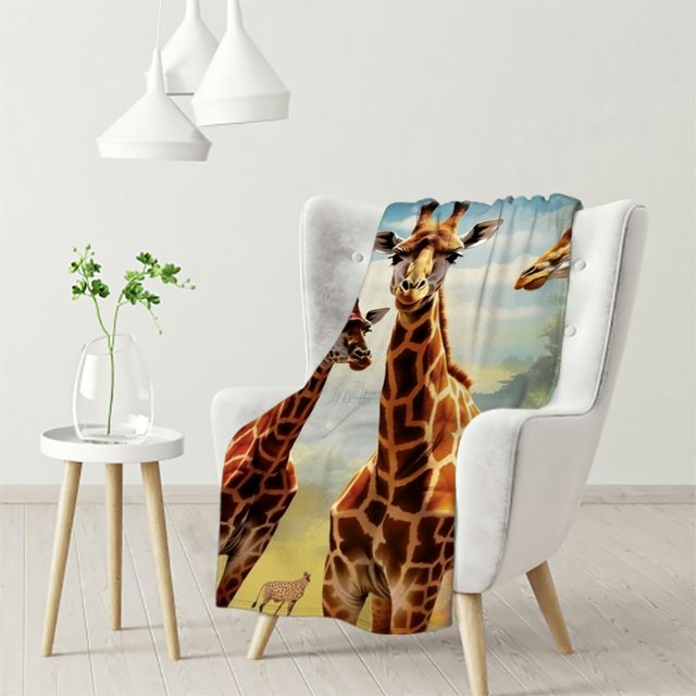 ARISTURING Giraffe Blanket,Giraffe Gifts for Women Girls Throw Blanket ...
