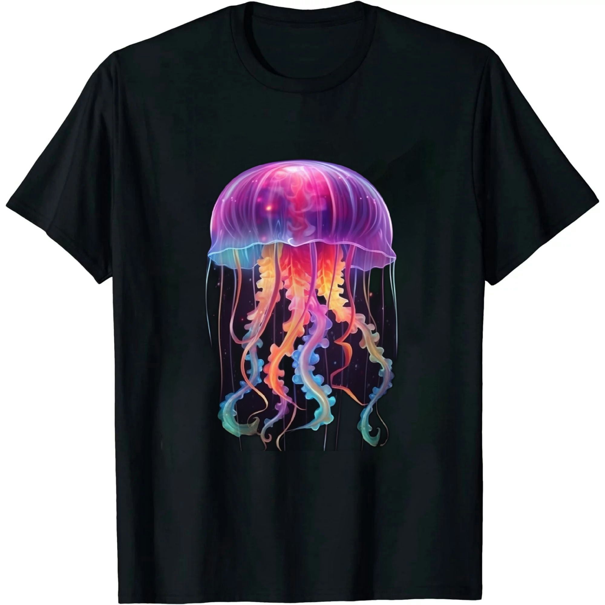 ARISTURING Glowing Rainbow Jellyfish T-Shirt - Walmart.com