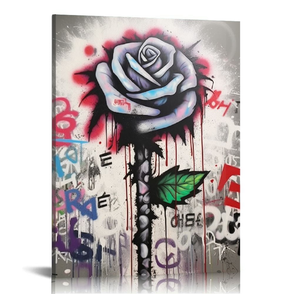 ARISTURING Graffiti Canvas Wall Art, Street Graffiti Canvas Wall Art ...