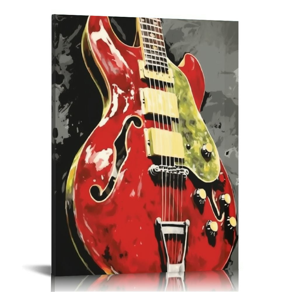 ARISTURING Guitar Poster Rock Music Decor, Vintage Guitar Wall Art ...