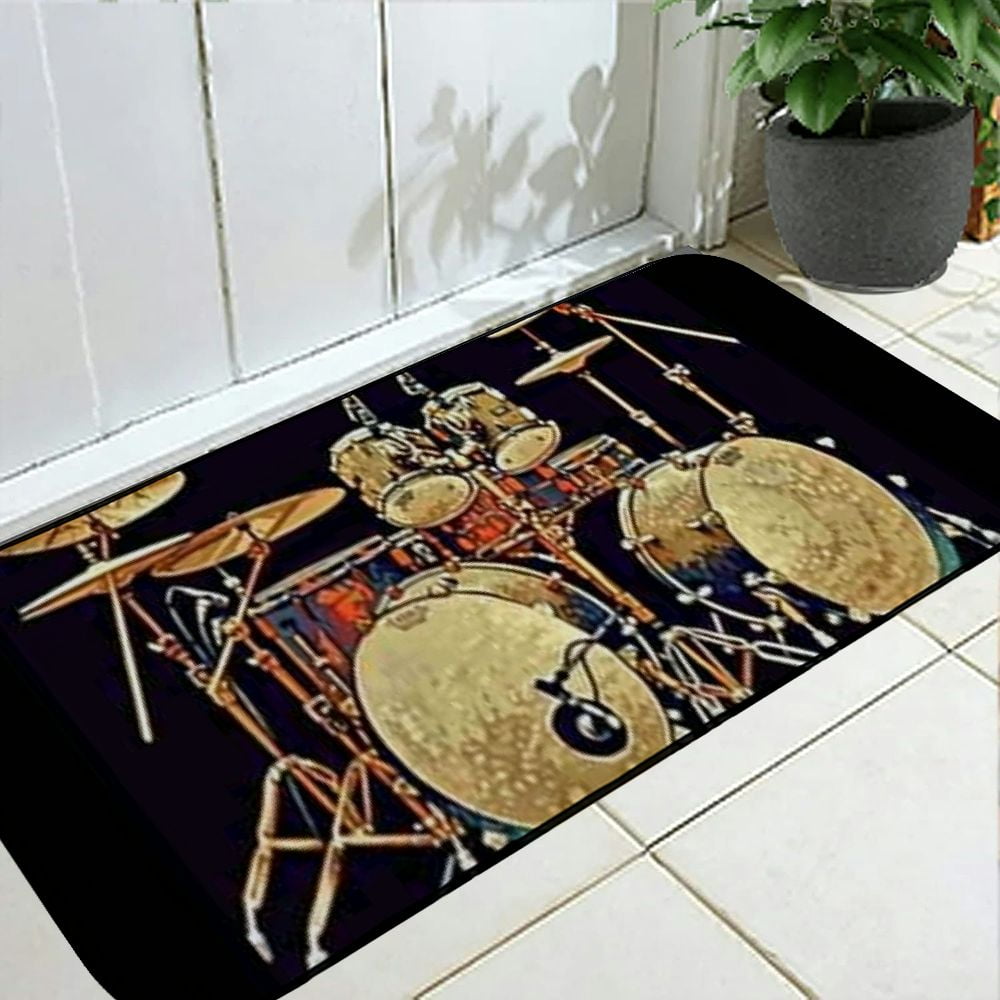 ARISTURING Guitars Drum Rug Living Room Carpet Musical Floor Mat Music ...