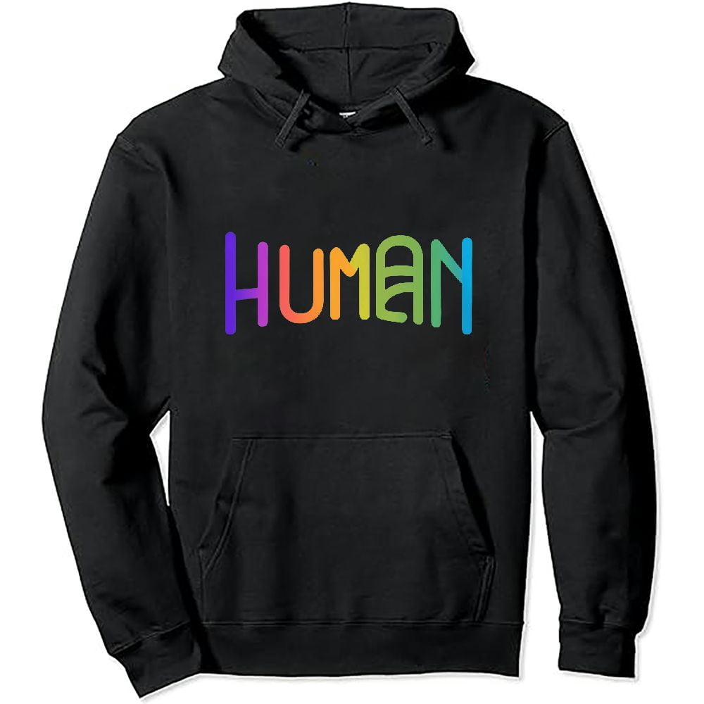 Aristuring Human Flag Lgbt Shirt Gay Pride Month Transgender Pullover