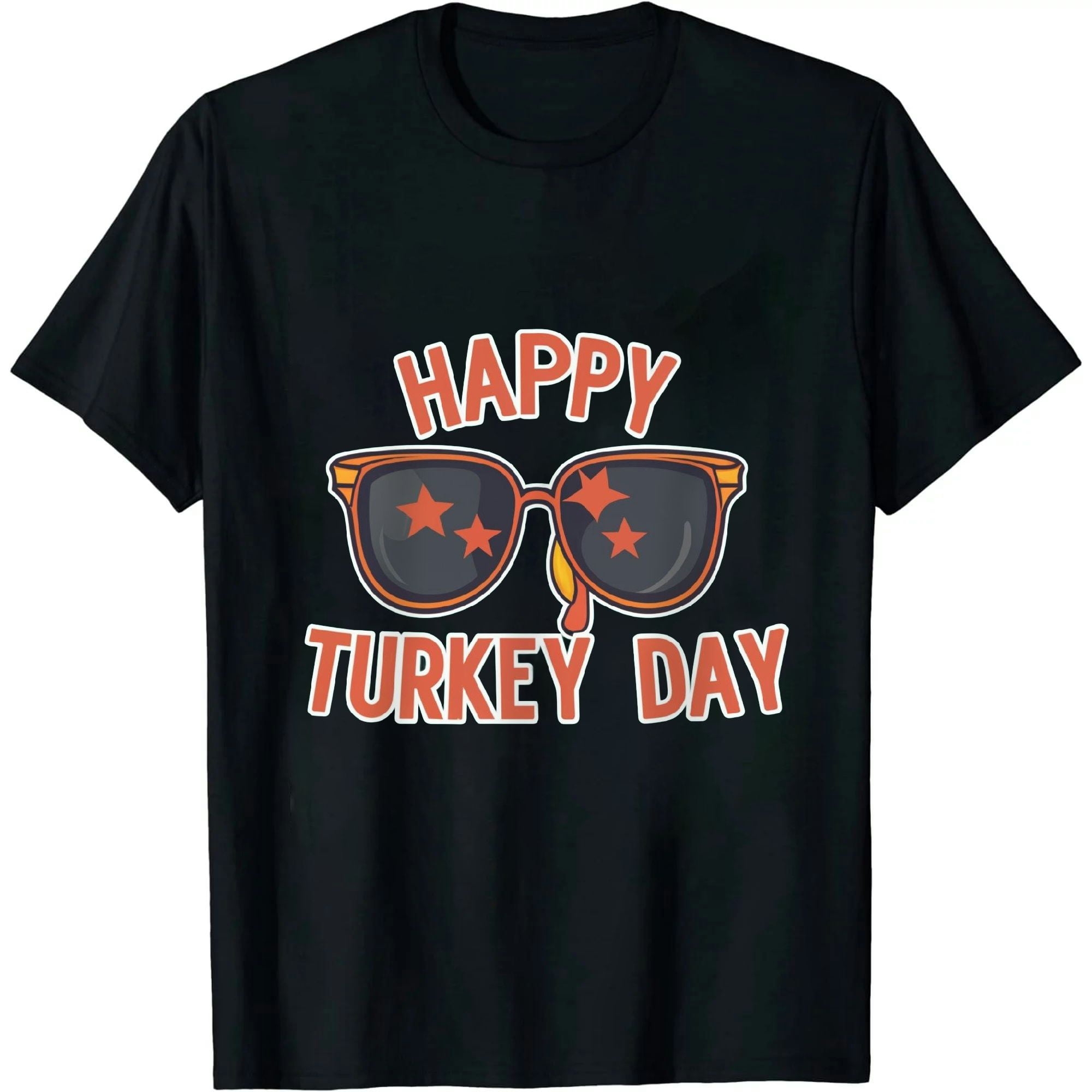 ARISTURING Happy Turkey Day Funny for Boys Girls Kids Cute Turkey Face ...