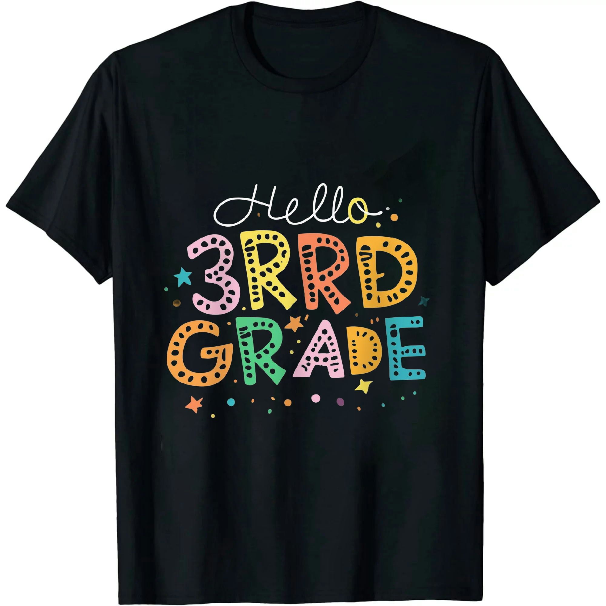 ARISTURING Hello 3rd Grade Cute Gift Back To School Happy First Day T ...