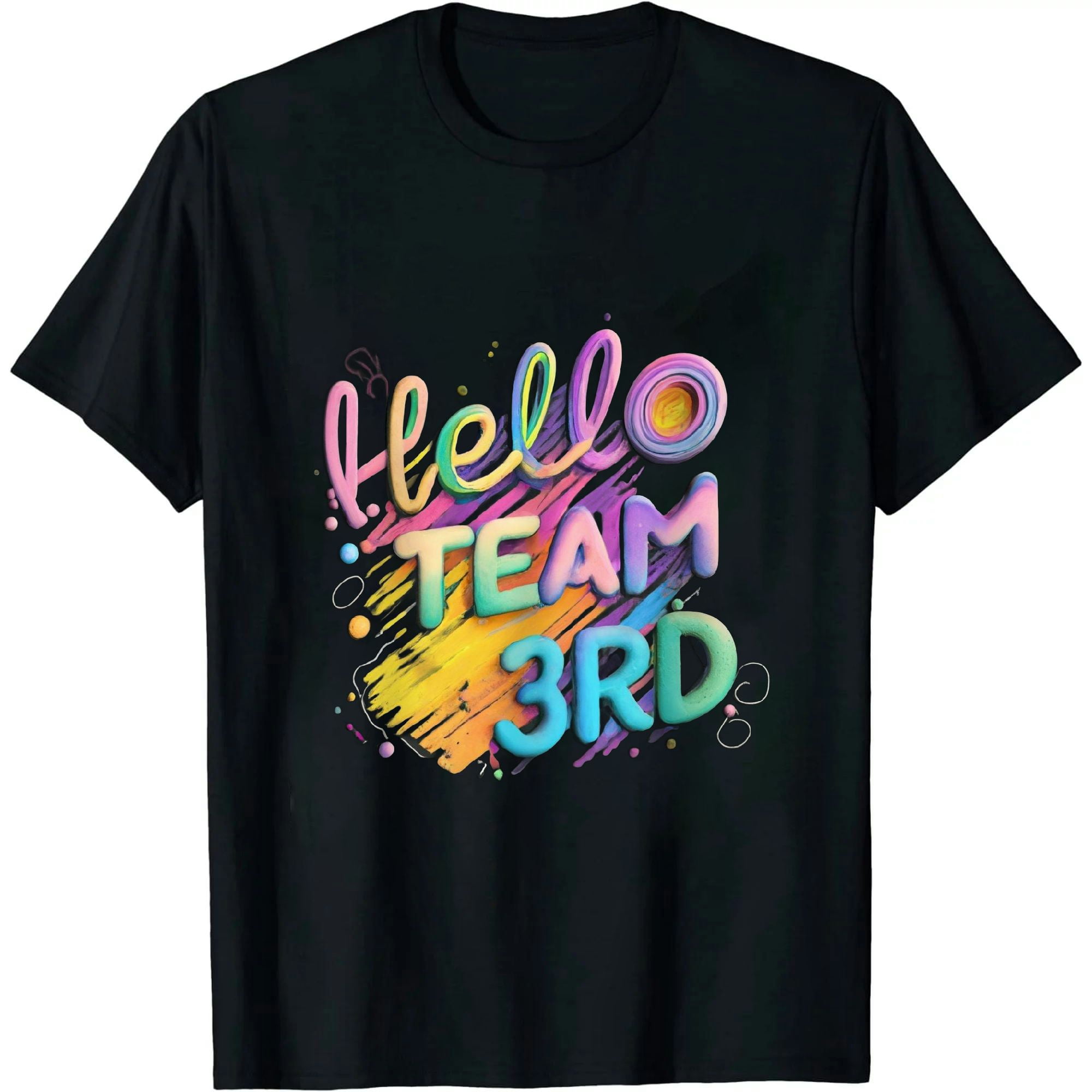 ARISTURING Hello Team 3rd Third Grade Back To School Teacher Tie Dye T ...