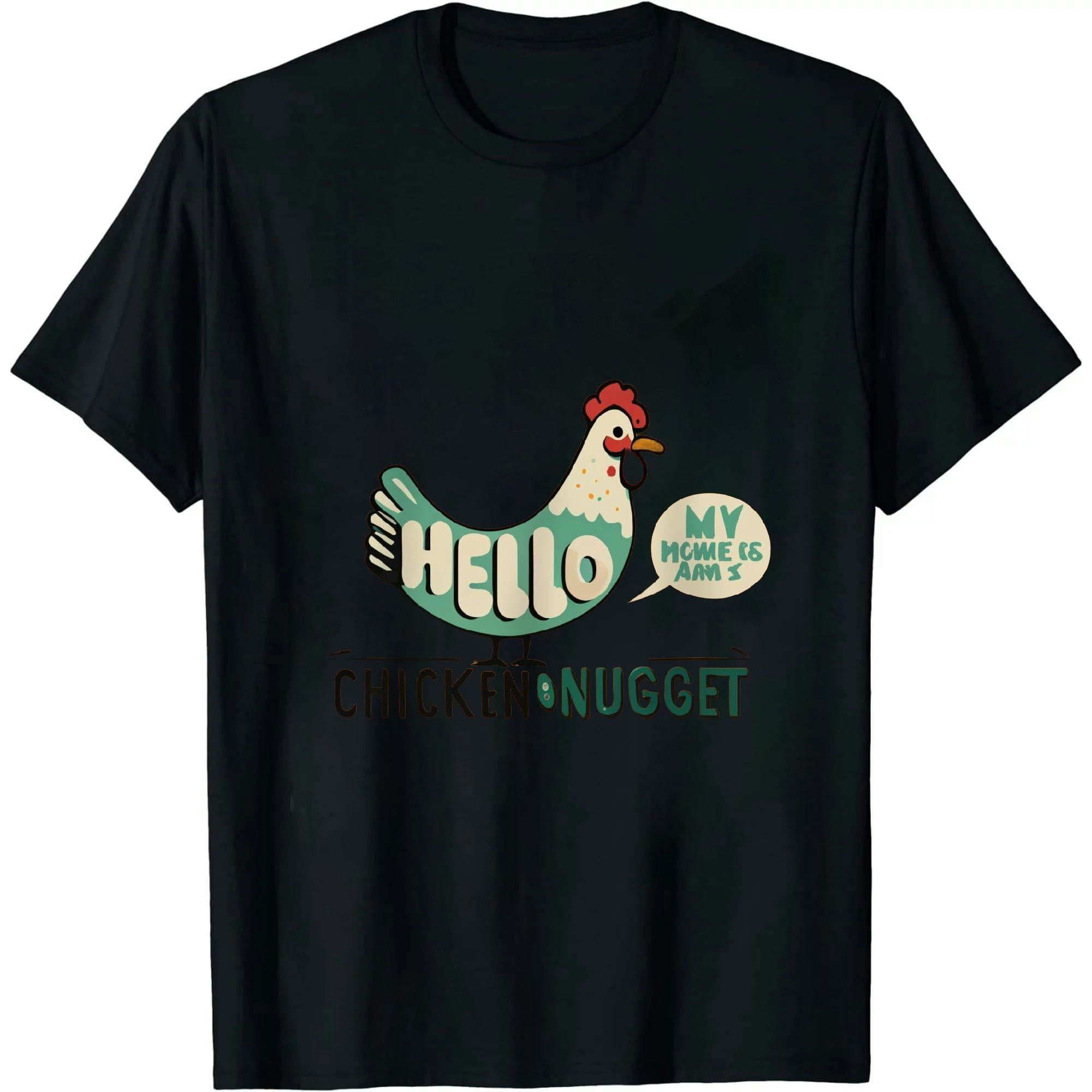 ARISTURING Hello my name is Chicken Nugget Costume kids Chicken Tee T ...