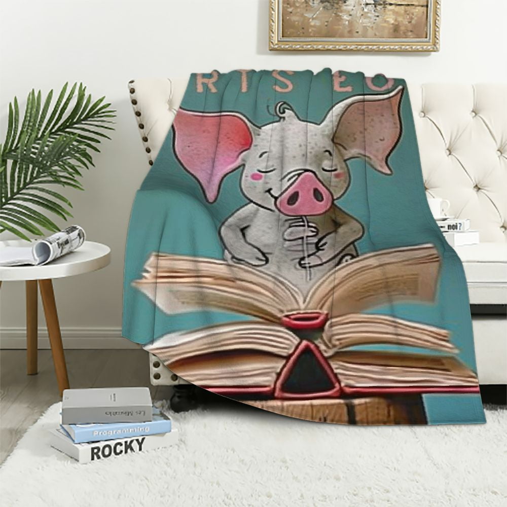 ARISTURING It's A Good Day to Read A Book Elephant and Piggie Blanket ...