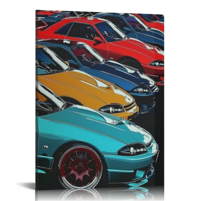 ARISTURING Jdm Legends Japanese Car Art Posters Wall Art Paintings ...