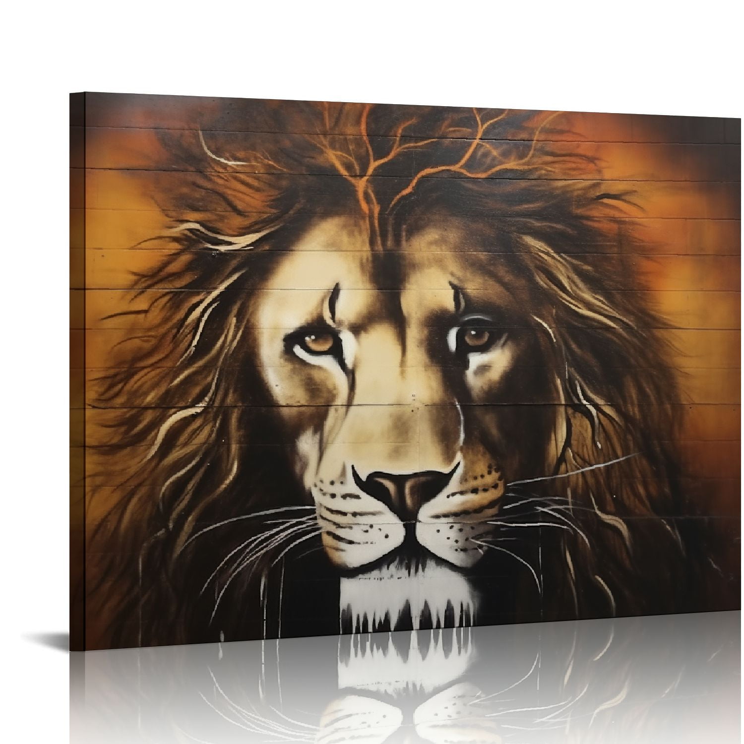 ARISTURING Jesus and Lion Canvas Wall Art Christian Gifts for men Jesus ...
