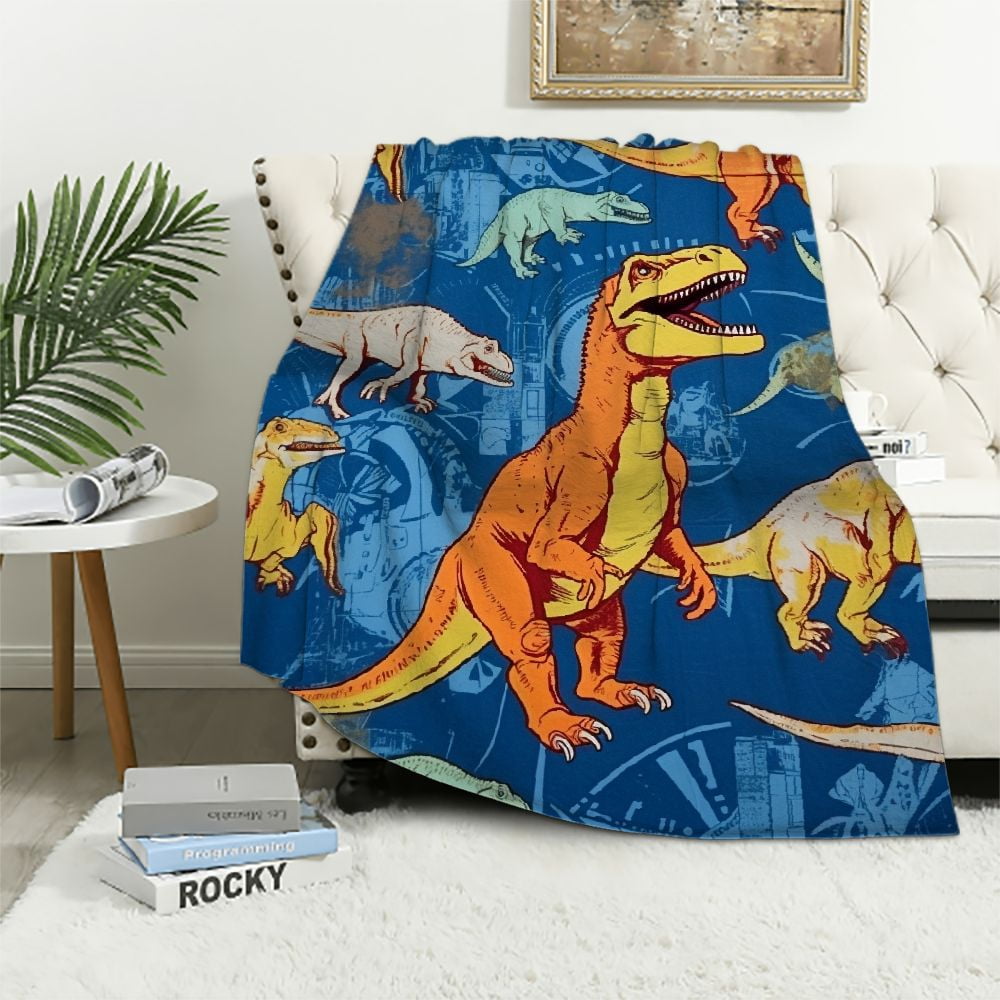 ARISTURING Kids Bedding Super Soft Plush Throw Blanket, Jurassic World ...