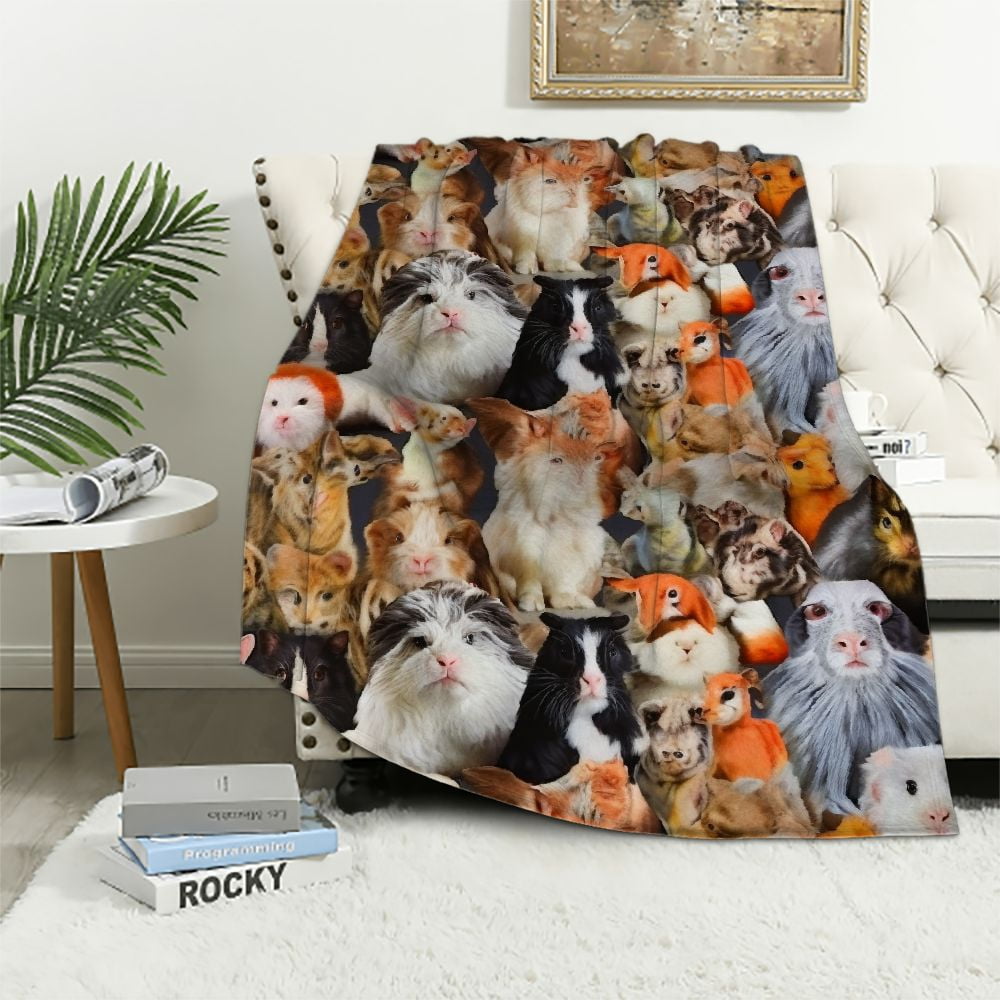 ARISTURING Kids Guinea Pig Blanket Children Cute Cavy Animal Sherpa ...
