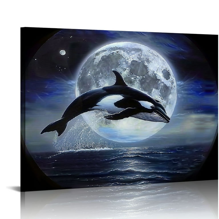 Orca Painting Orca Painting Tutorial With Galaxy Sky Step By Step