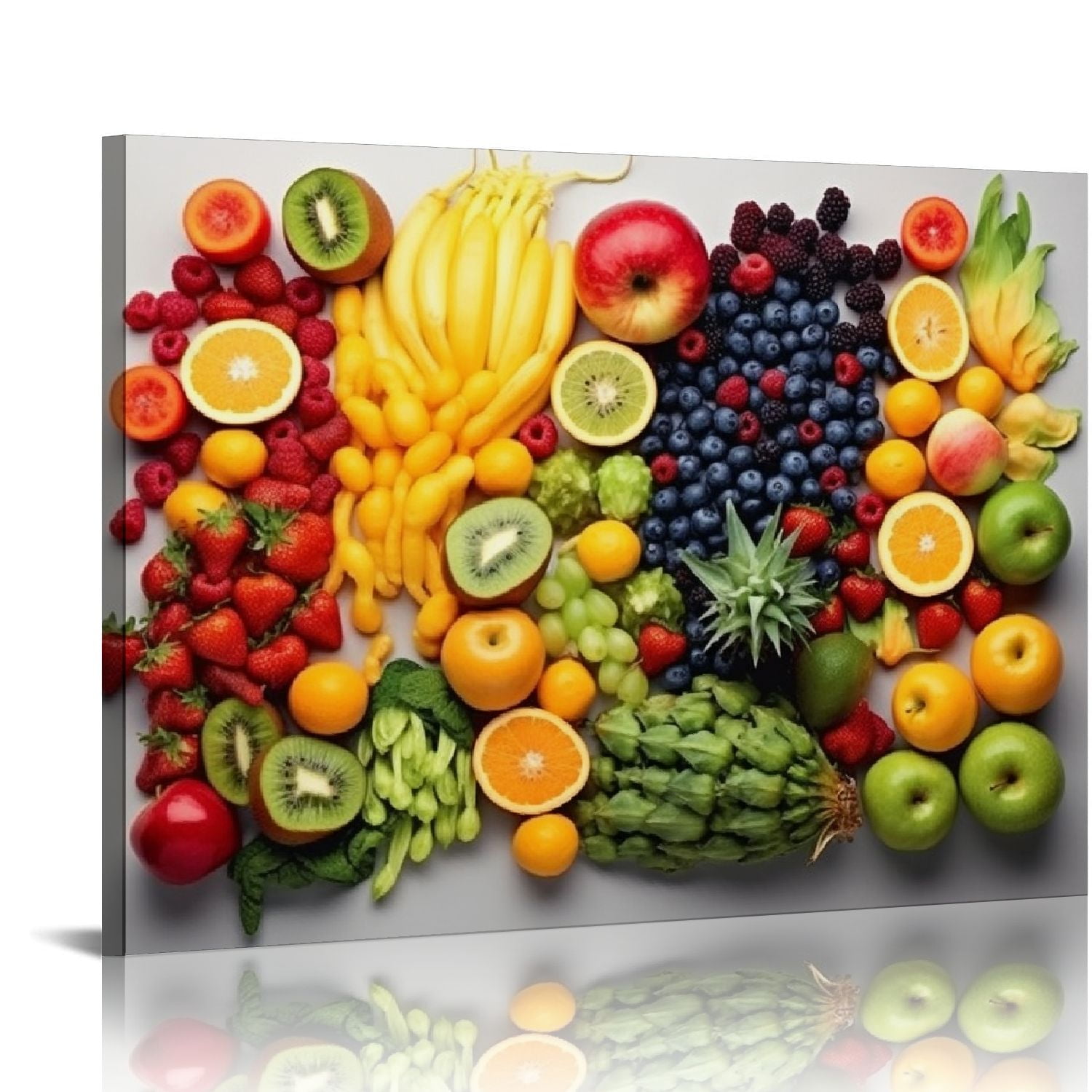 ARISTURING Kitchen Canvas Wall Art Colorful Various Fruit Canvas Wall ...