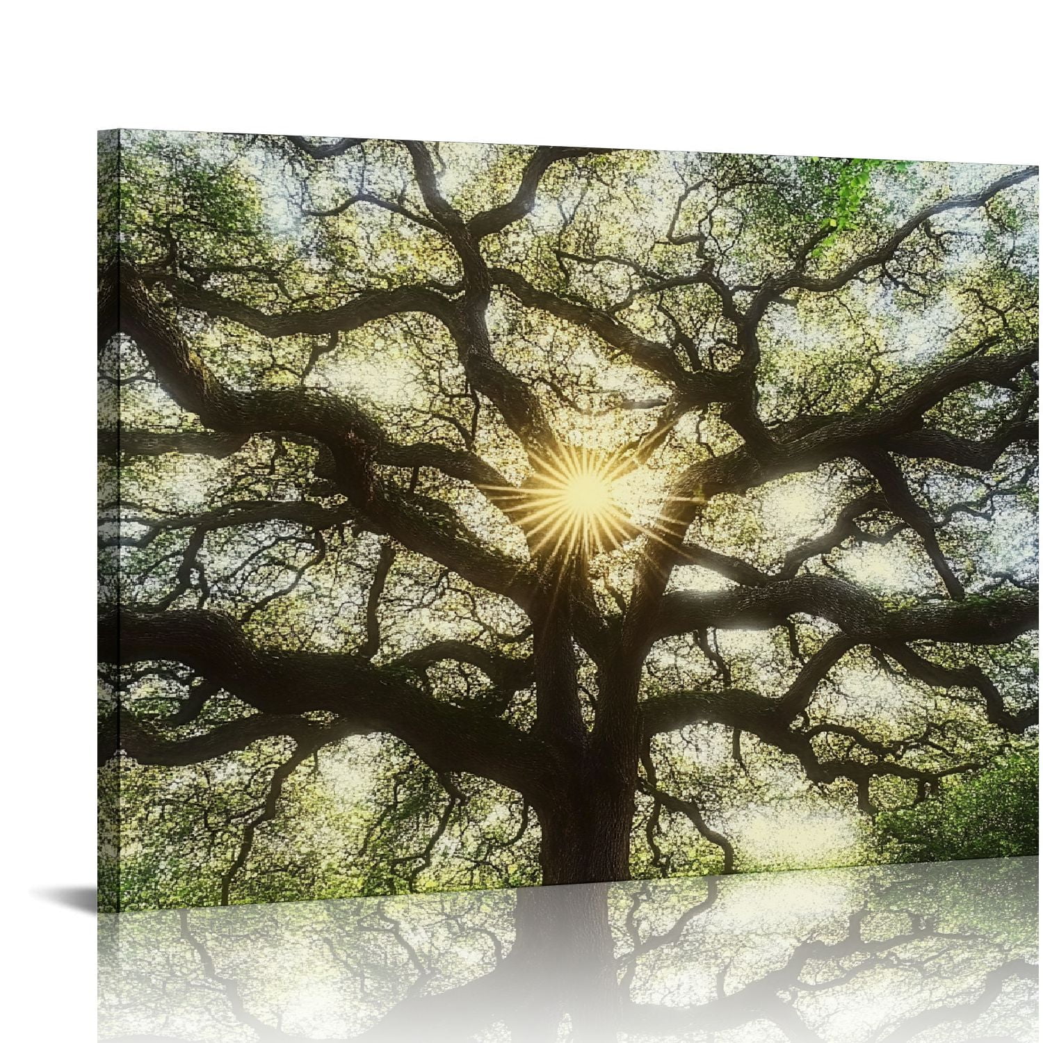 ARISTURING Landscape Canvas Artwork Angel Oak Tree Picture Prints ...