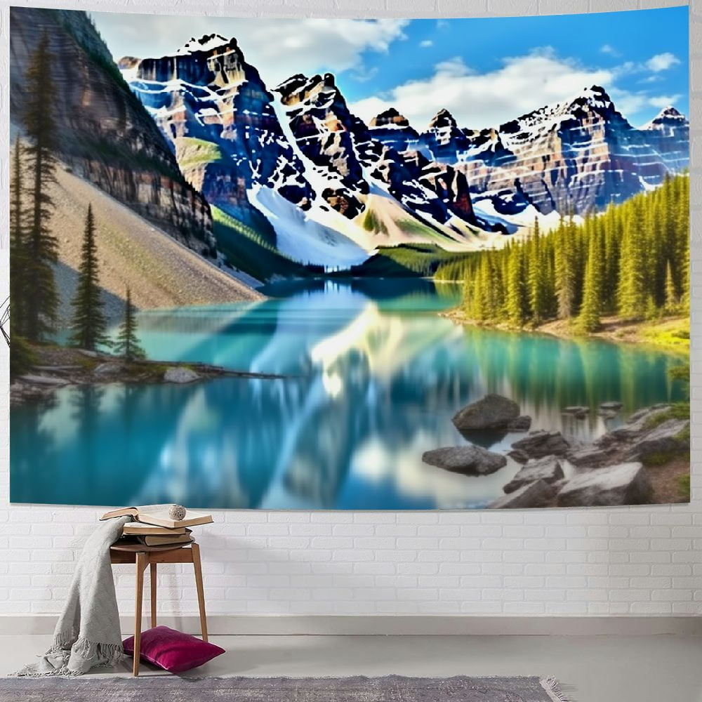 ARISTURING Landscape Sunset View of Moraine Lake & Mountain Range ...