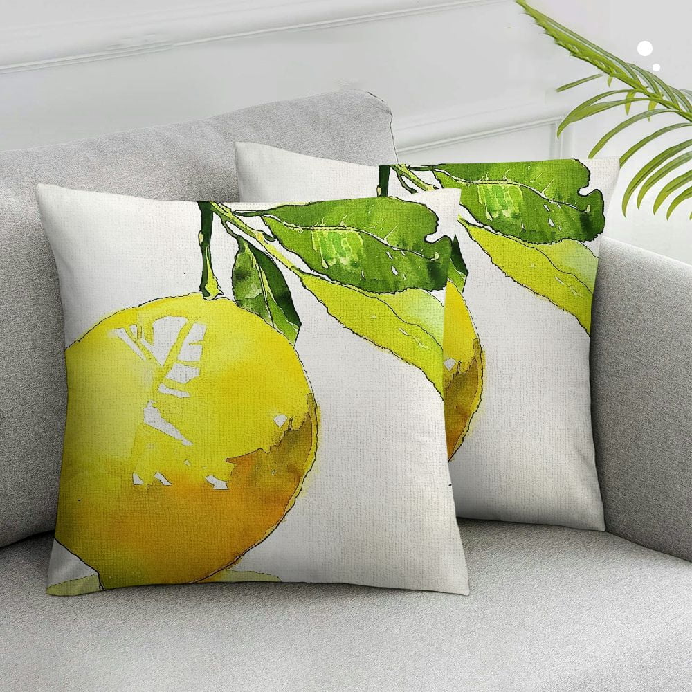 ARISTURING Lemon Pillow Covers Summer Farmhouse Throw Pillow Case ...