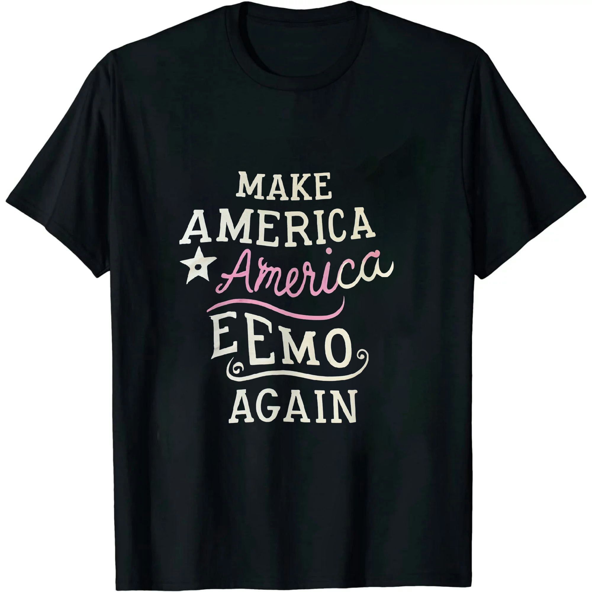 ARISTURING MAKE AMERICA EMO AGAIN Funny Goth US Gift Idea T-Shirt ...