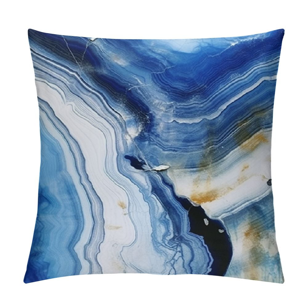 Jiayy Marble Throw Pillow Covers Onyx Unique Natural Stone Texture ...