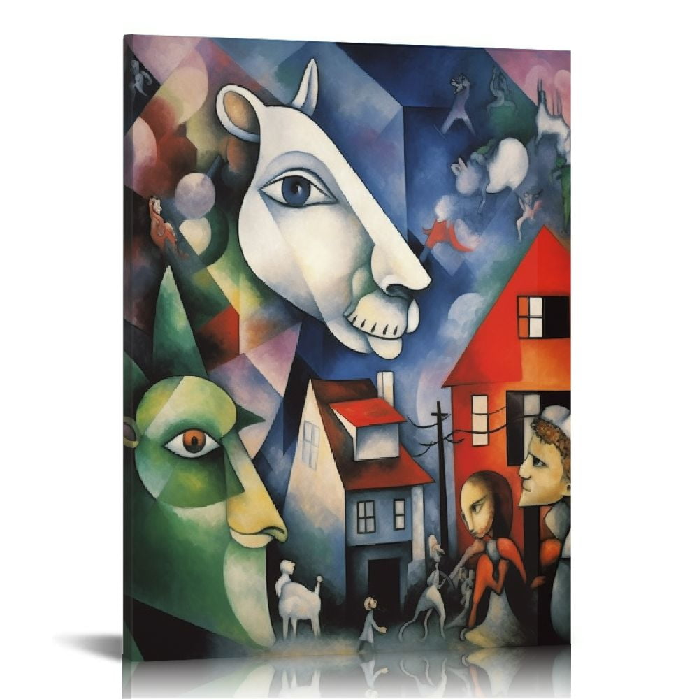 Jiayy Marc Chagall Art Prints - I and The Village Poster Classic Art ...