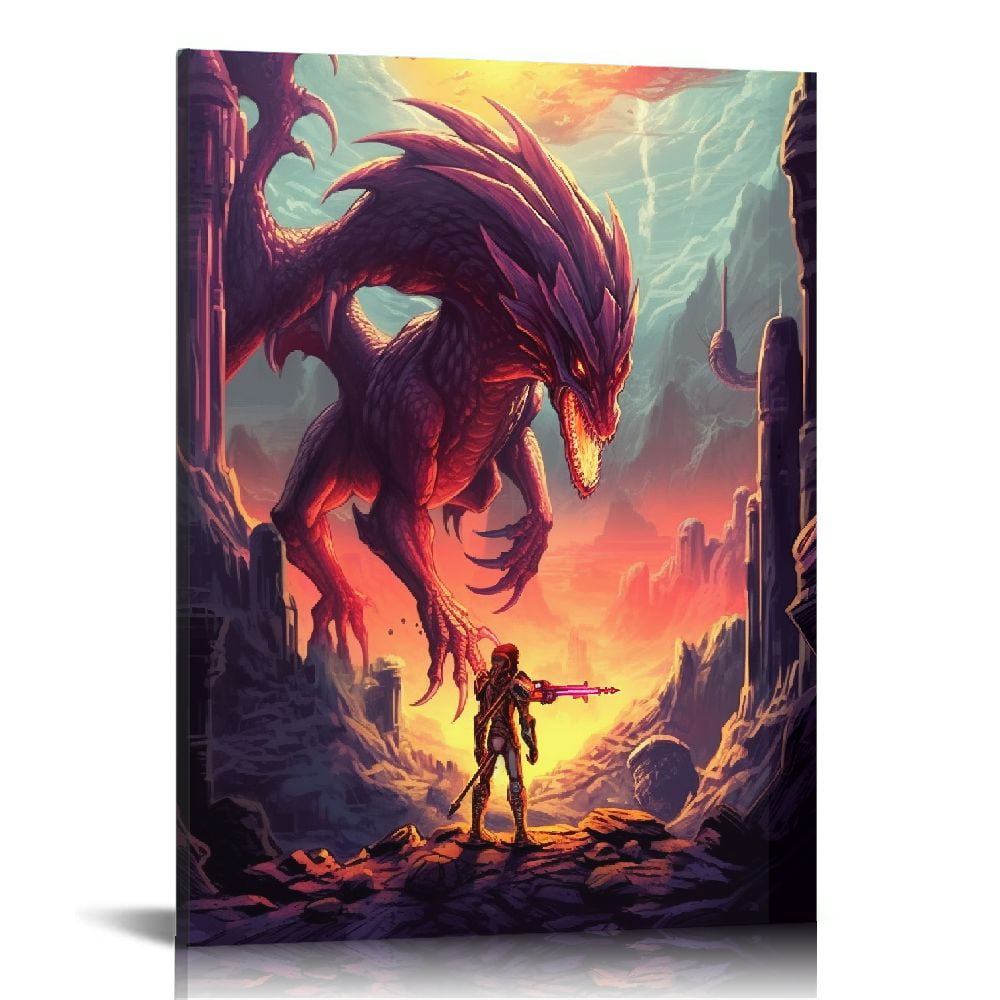 Jiayy Metroid samus Poster Video Game Metal Tin Sign Gaming Cool Wall ...
