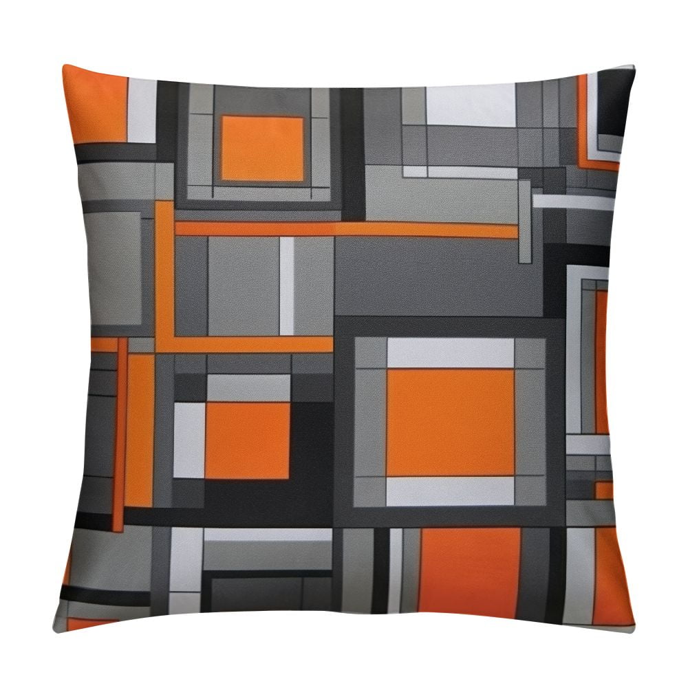 ARISTURING Modern Cool Geometric Pillow Cover Reversible Print Regular ...