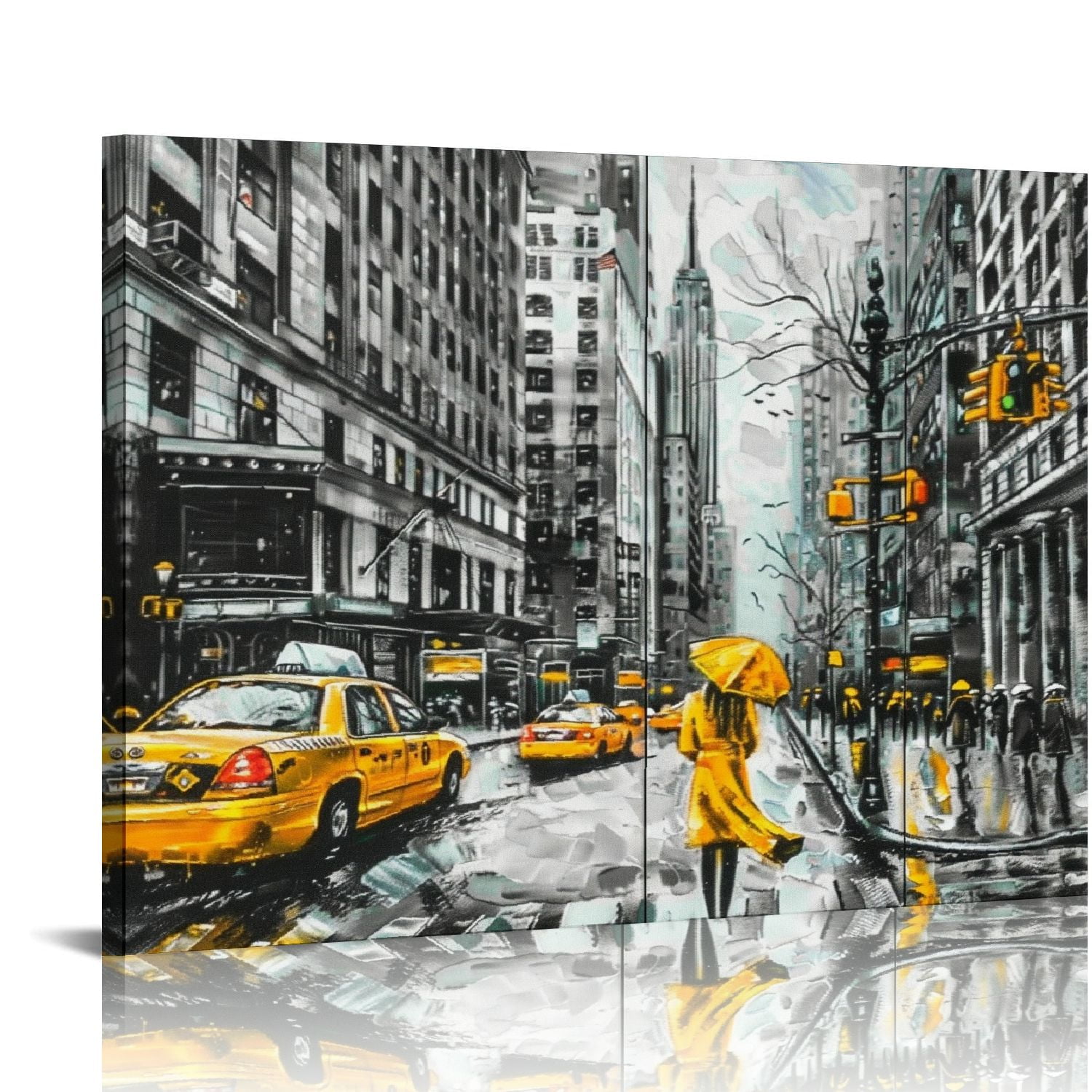 ARISTURING - Modern New York City Canvas Print Black and White USA ...